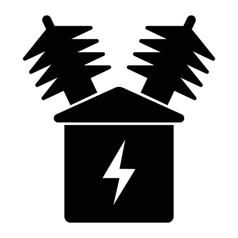 High Voltage Electrical Transformer Icon 22479687 Vector Art At Vecteezy
