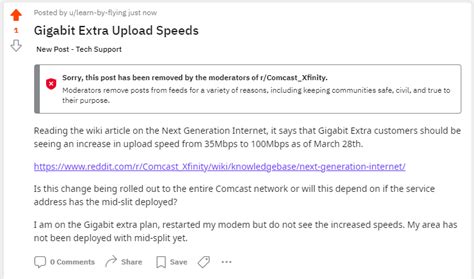 Post Being Removed R Comcast Xfinity