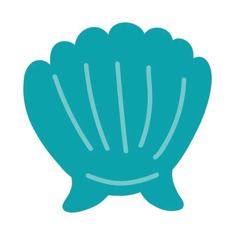 Premium Vector Seashell Vector Illustration In Doodle Style