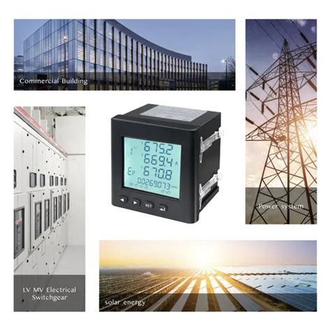 High Accuracy Multifunction Power Meter With Rs485 Three 3 Phase