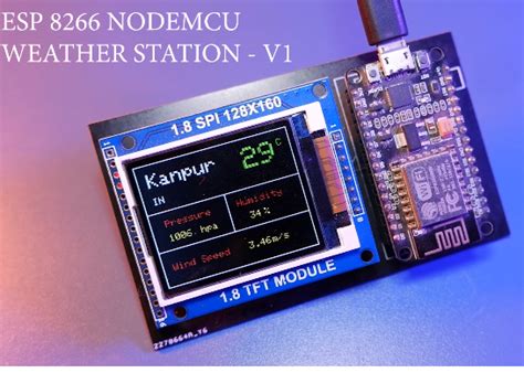 Esp8266 Nodemcu Internet Clock And Weather Station