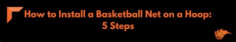 How To Install A Basketball Net In 5 Easy Steps Hoops Addict