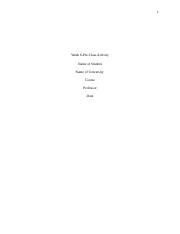 Week Pre Class Activity Docx Week Pre Class Activity Name Of Babe Name Of University