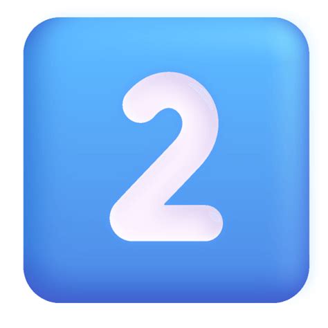Keycap 2 3d Icon Fluentui Emoji 3d Iconpack Microsoft