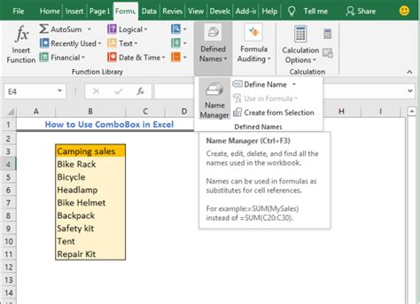 How To Use Combobox In Excel Excelchat
