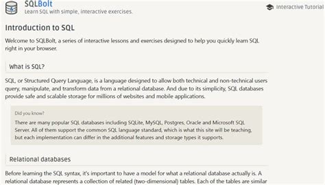 Learn Sql Tips Tools And Learning Resources