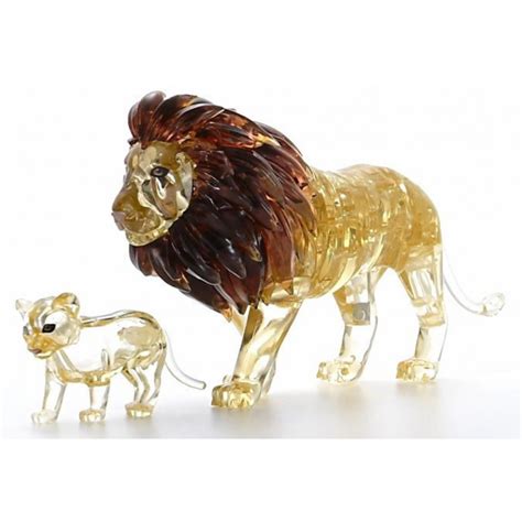 3d Lion And Cub Crystal Puzzles Afterpay Available