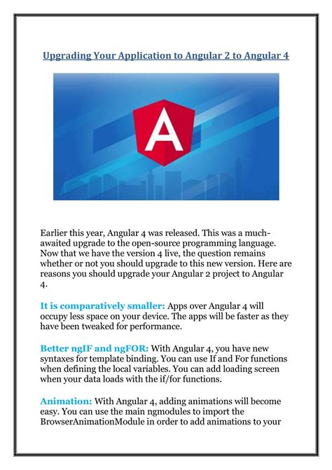 Ppt Upgrading Your Application To Angular 2 To Angular 4 Powerpoint Presentation Id7711775