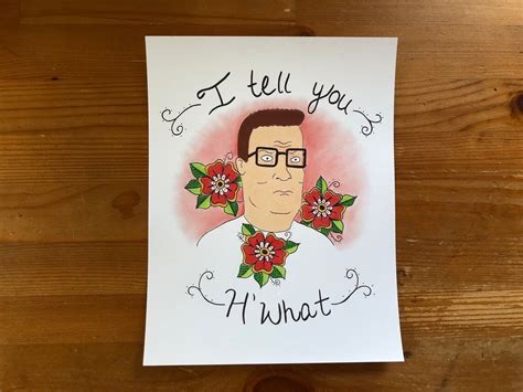King Of The Hill Hank Hill Print Etsy