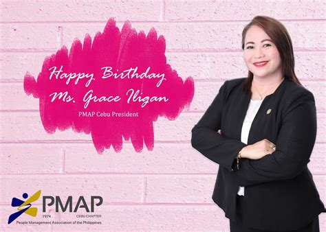 Pmap Cebu Happy Birthday President Grace Iligan