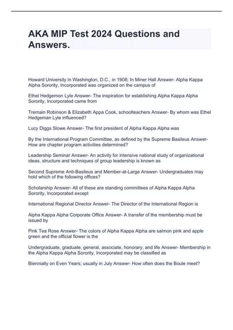 Aka Mip Test 2024 Questions And Answers Aka Mip Stuvia Us