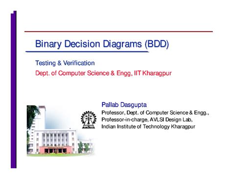 Binary Decision Diagrams Bdd Of Computer Science Andprofessor Dept