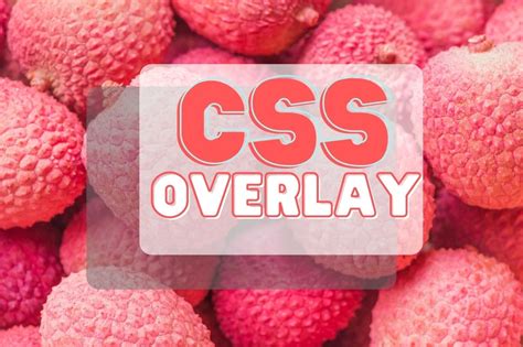 Css Overlay Guide Creating Visual Effect By Overlaying Text And Image Position Is Everything