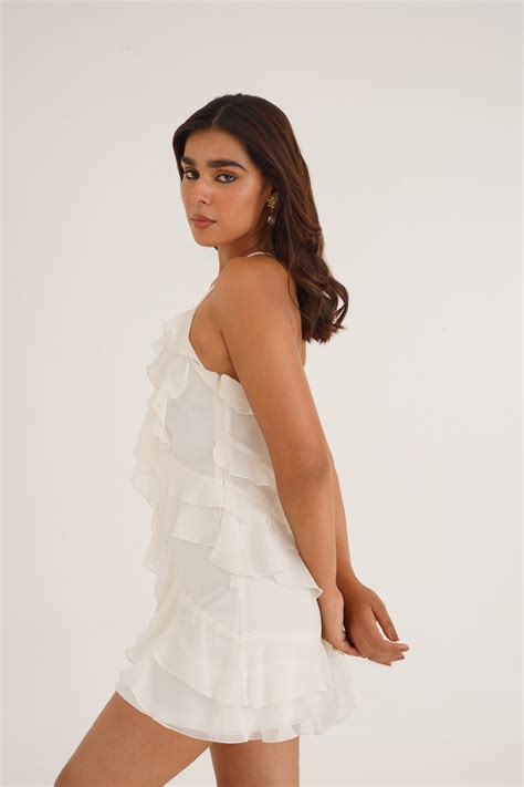 White Ruffle Dress Shop And Yours