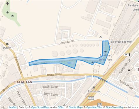 Pandacan Linear Park In Manila Map And Routes