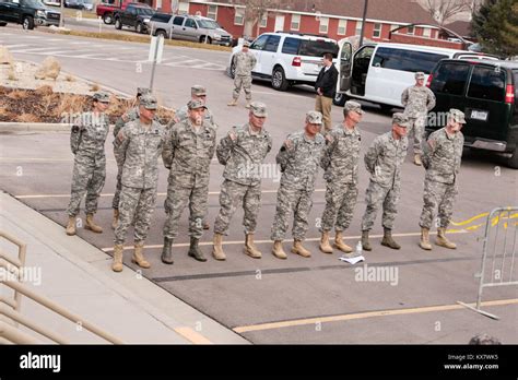 US Army National Guard Change Of Command Ceremony Stock Photo Alamy