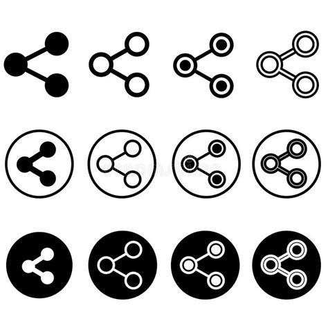 Share Vector Icon Arrow Symbol Button Connection Illustration Sign Collection Stock Vector