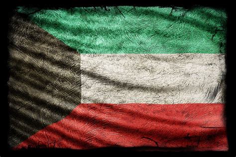 Kuwait Flag Grunge Texture Stock Illustration Illustration Of Colors