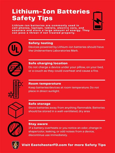 Lithium Ion Batteries Eastchester Fire District Ny
