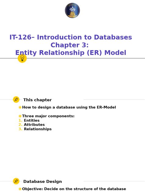 it126 chapter 3 entity relationship er model pdf