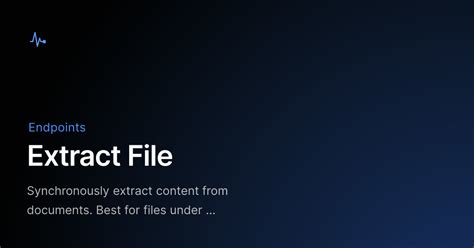Extract File Pulse Api
