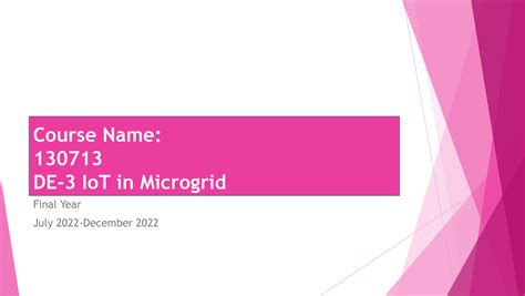 L 5 Virtual Power Plants Versus Microgrids Course Name 130713 De 3 Iot In Microgrid Final