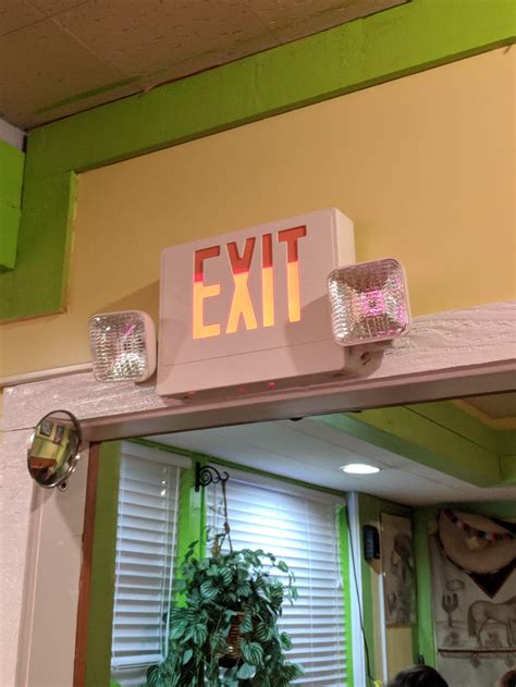 This Exit Sign Looks Like It S At 60 Power R Mildlyinteresting