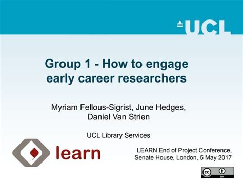 Learn Final Conference Tutorial Group How To Engage Early Career Researchers Ppt