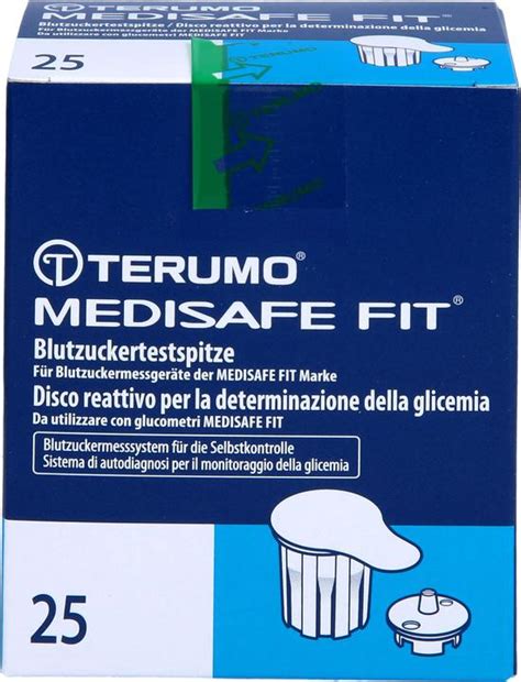 Terumo Medisafe Fit Blood Glucose Test Tips 25 Test Strips Galaxus