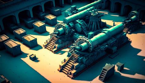 An Image Of 3d Model Of Building Generative Ai Stock Illustration