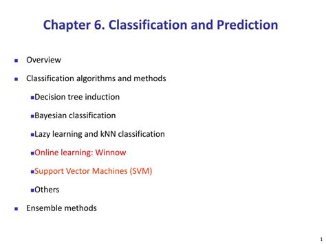 ppt chapter 6 classification and prediction powerpoint presentation