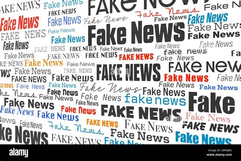Fake News Text In Different Fonts Fake News Text In Different Fonts