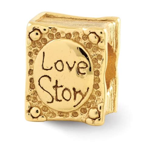 Lex And Lu Gp Sterling Silver Reflections Love Story Book Bead Lex