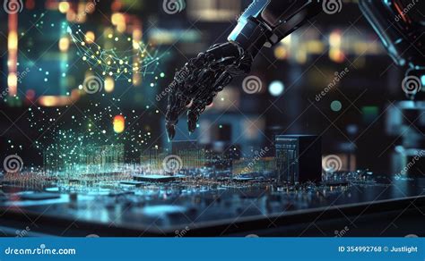 A Shiny Robotic Arm Gently Placing A Microchip Onto A Circuit Board