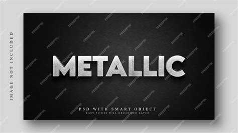 Premium Psd Metallic Text Effect