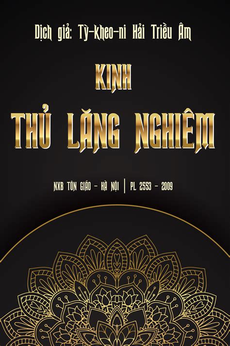 Kinh Thủ Lăng Nghiêm Dịch Giả Tỳ Kheo Ni Hải Triều Âm Tăng Đoàn