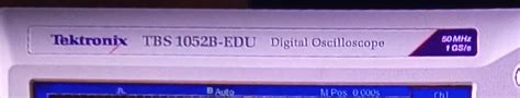 Solved Taktronix Tbs 1052b Edu Digital Oscilloscope Create