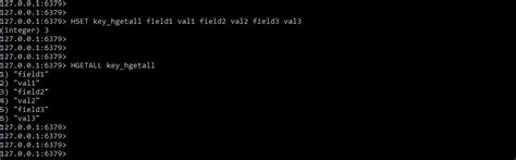 Redis Hgetall Returning Value And Field From The Specified Key