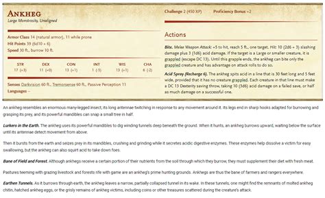 Dandd General The Evolution Of The Monster Stat Block En World Dandd