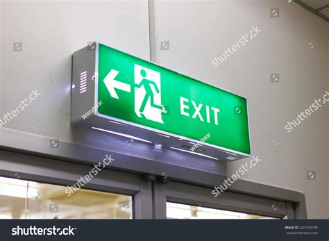 Fire Exit Light Sign Stock Photo 283159199 Shutterstock