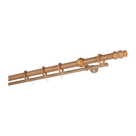 Карниз деревянный УЮТ круглый, двухрядный, составной, D28, деревянная ...