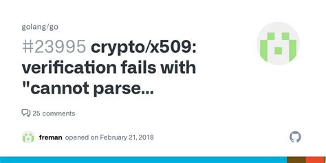 Cryptox509 Verification Fails With Cannot Parse Dnsname In