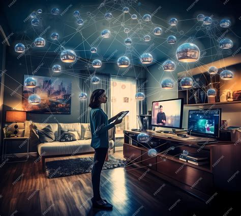 Premium Ai Image Internet Of Things Iot Connected Devices Generative Ai