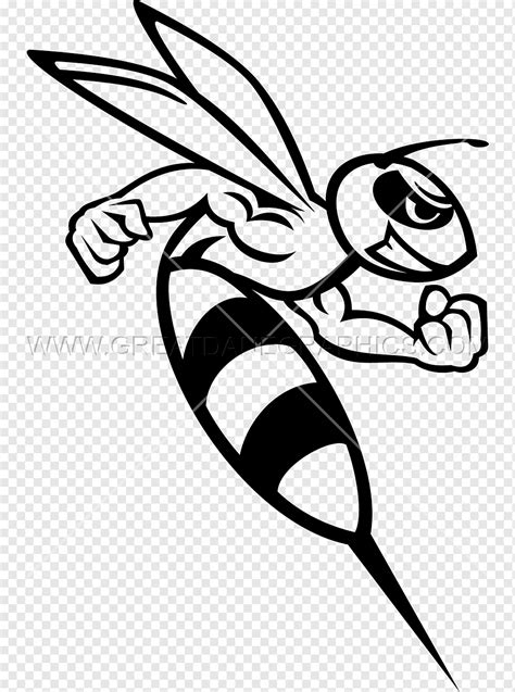 Hornet Logo Clipart Black