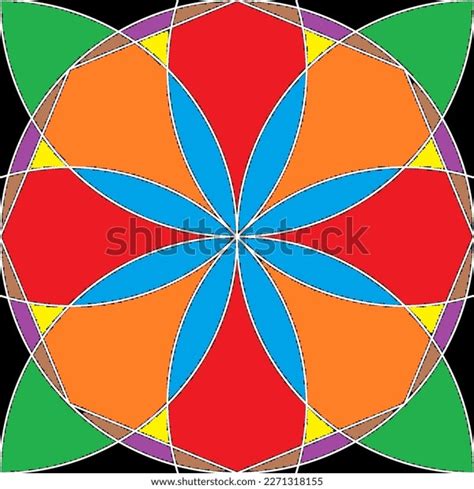 Rgb Patten Developed By Structured Programming Stock Illustration