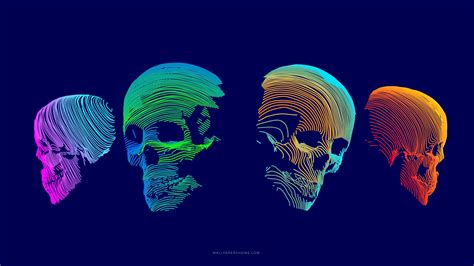 Colorful Skull Wallpapers Top Free Colorful Skull Backgrounds