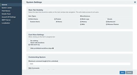 System Options Axosoft Documentation
