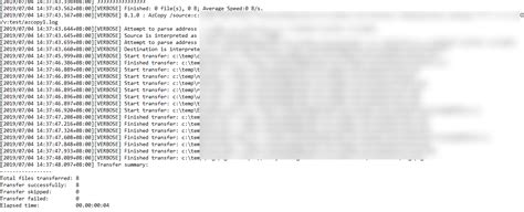 Azure Azcopy Summary Along With Detail From V Parameter Stack