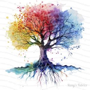 Tree Of Life Fabric Panel Square Fabric Panel For Sewing Projects Etsy