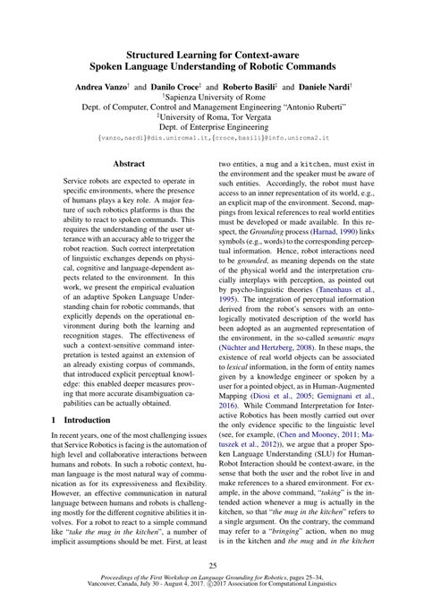 Pdf Structured Learning For Context Aware Spoken Language